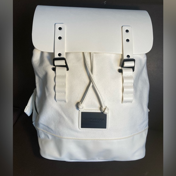 Gaston Luga | Bags | Gaston Luga White Praper Backpack | Poshmark